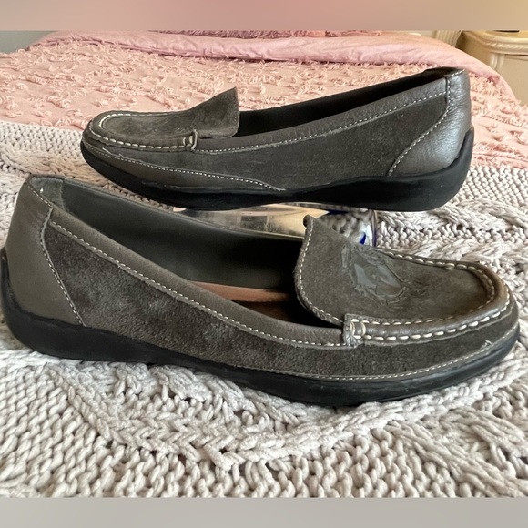 Etienne Aigner | Shoes | Etienne Aigner Olive Suede Loafers 7 | Poshmark